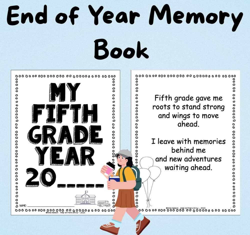 End of the Year 5th Grade Memory Book