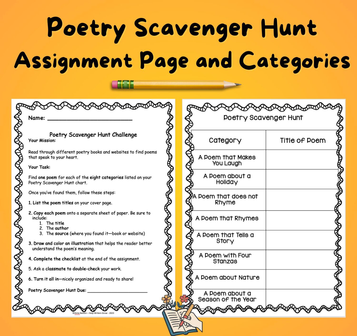 Poetry Scavenger Hunt - Help Writers Grow