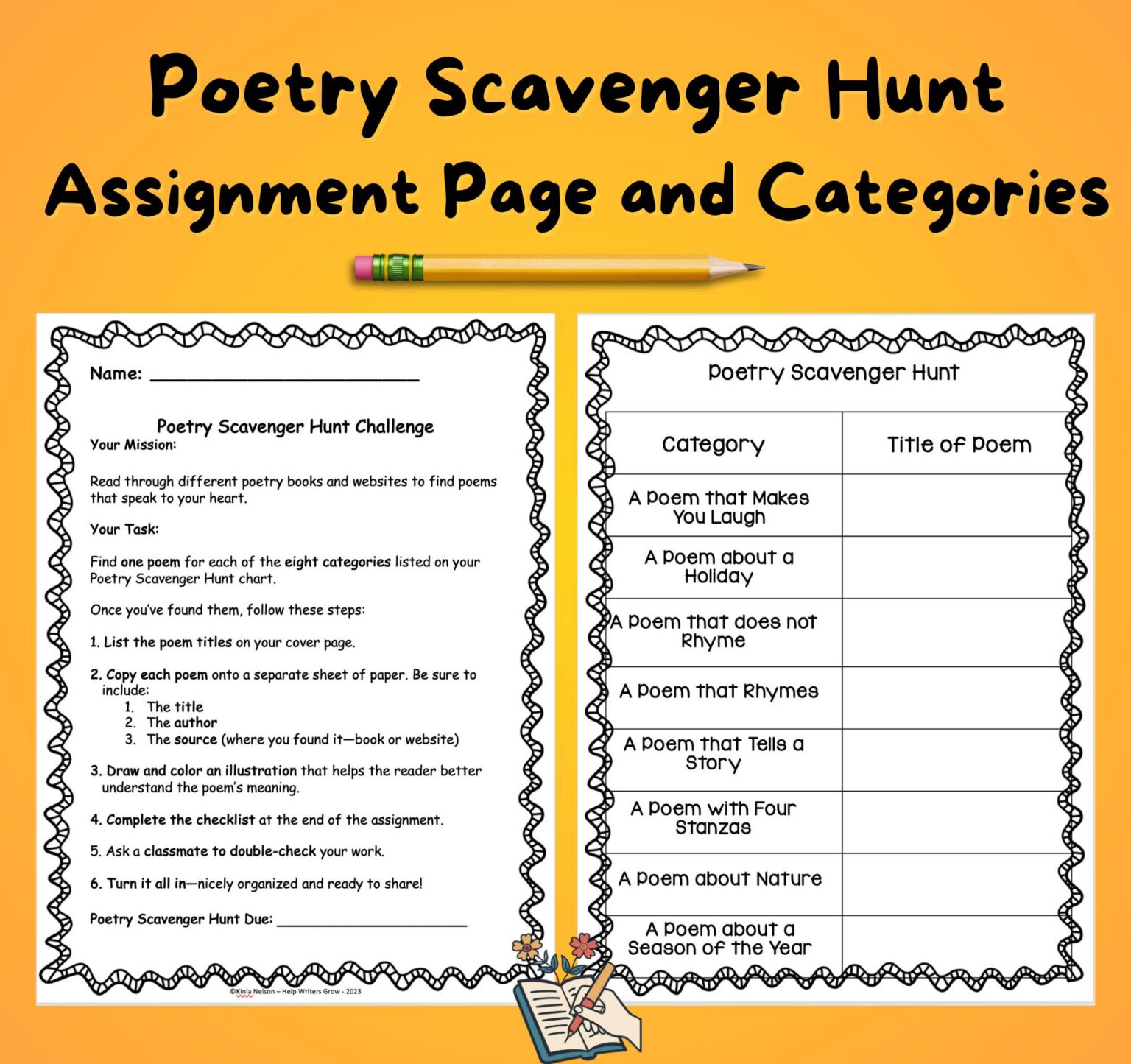 Poetry Scavenger Hunt - Help Writers Grow