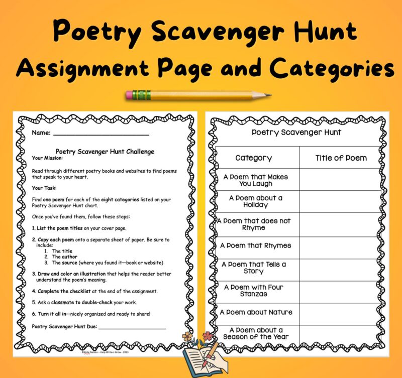 Poetry Scavenger Hunt - Help Writers Grow