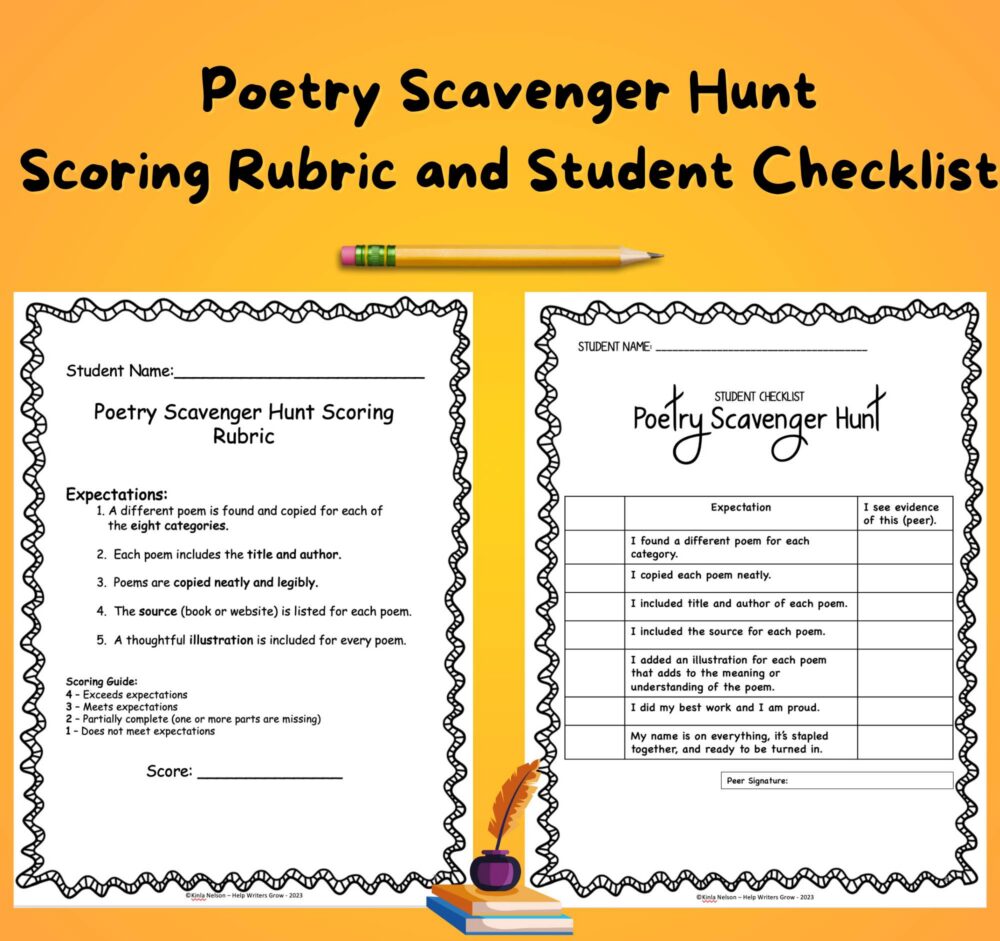 Poetry Scavenger Hunt - Help Writers Grow