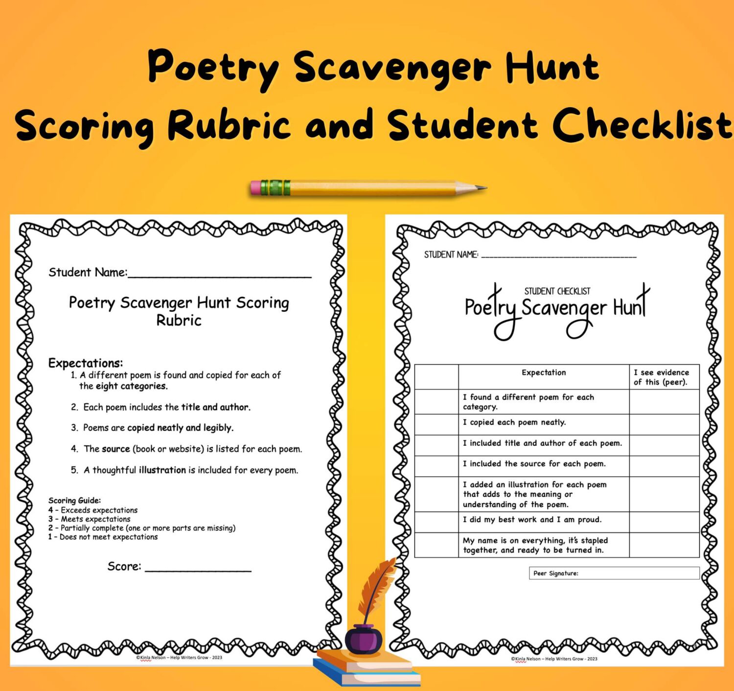 Poetry Scavenger Hunt - Help Writers Grow