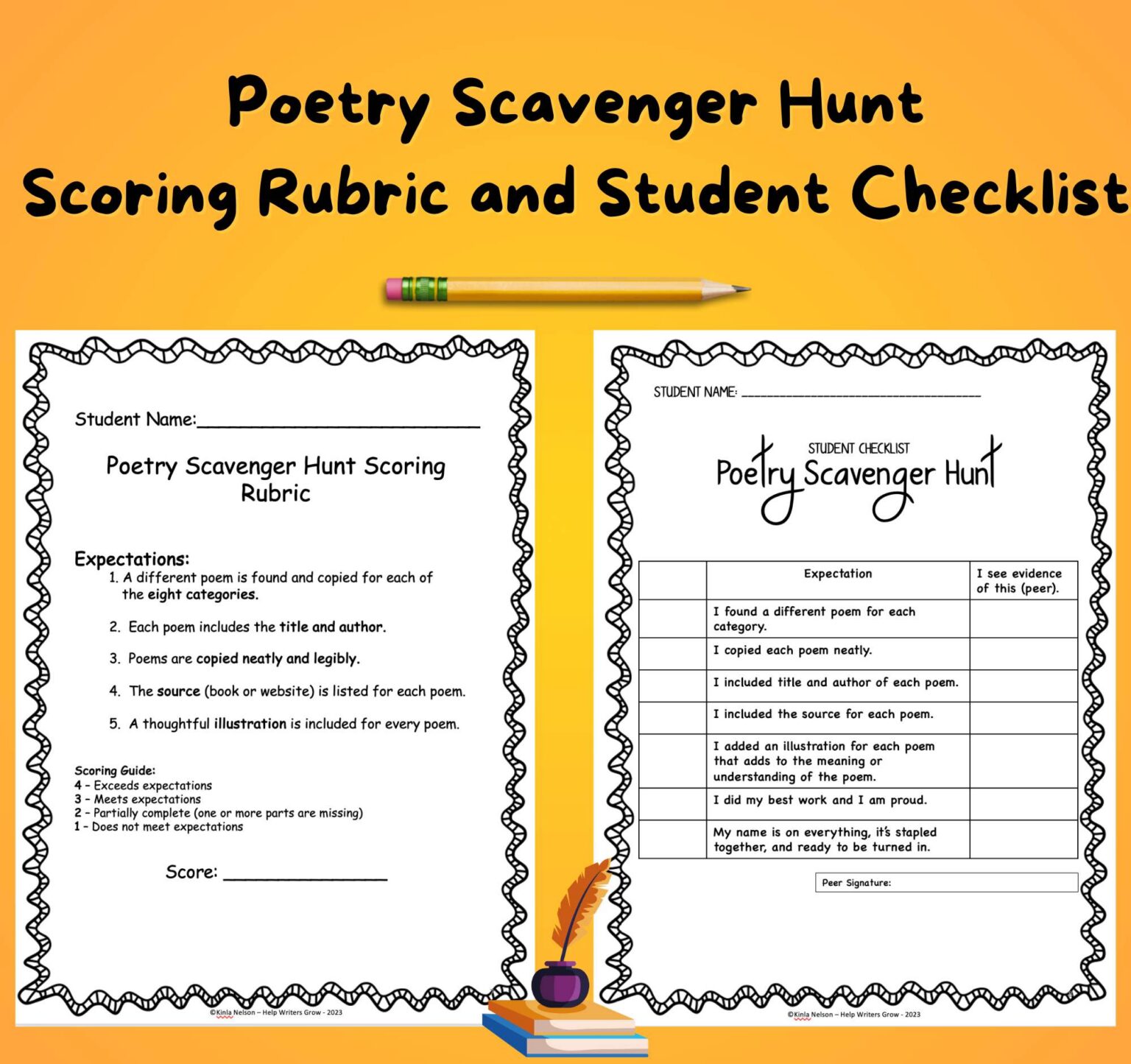 Poetry Scavenger Hunt - Help Writers Grow