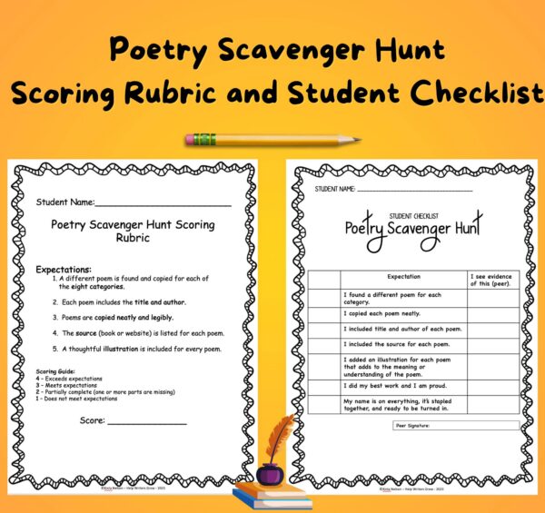 Poetry Scavenger Hunt - Help Writers Grow