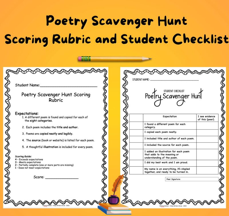 Poetry Scavenger Hunt - Help Writers Grow