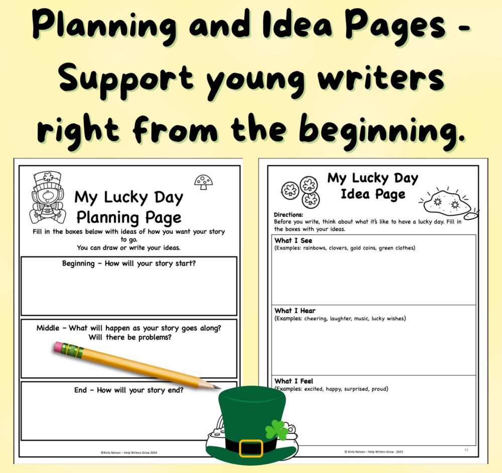 St. Patrick's Day - My Lucky Day Writing - Primary Grades - Help ...