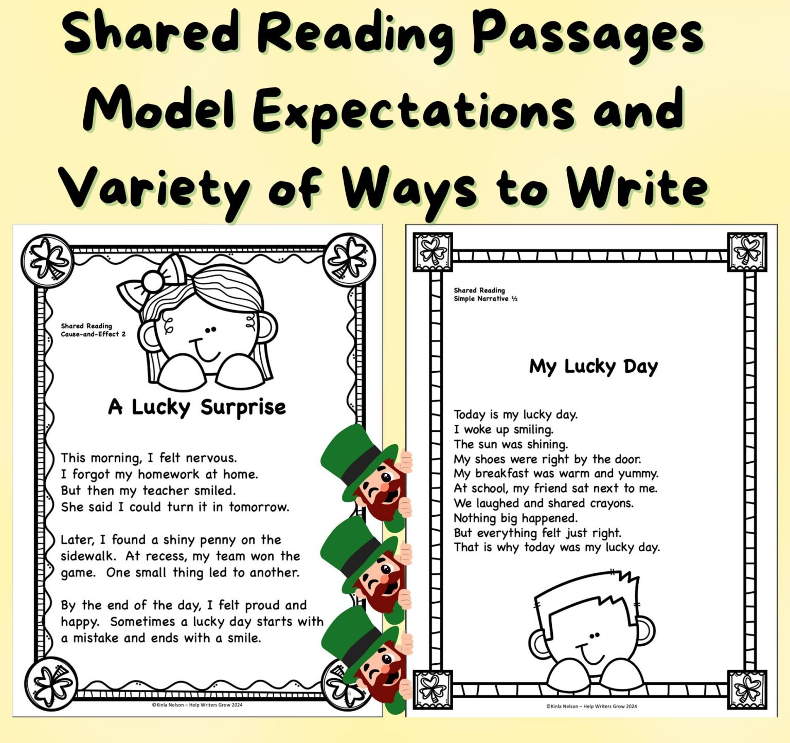 St. Patrick's Day - My Lucky Day Writing - Primary Grades - Help ...