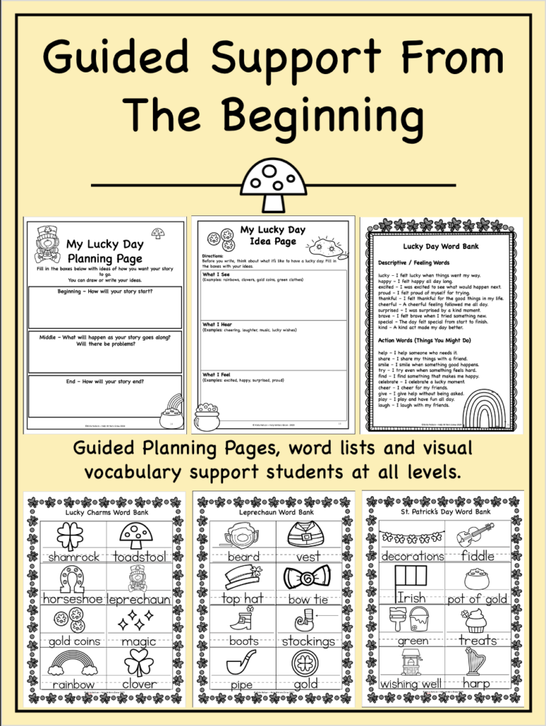 St. Patrick's Day - My Lucky Day Writing - Primary Grades - Help ...