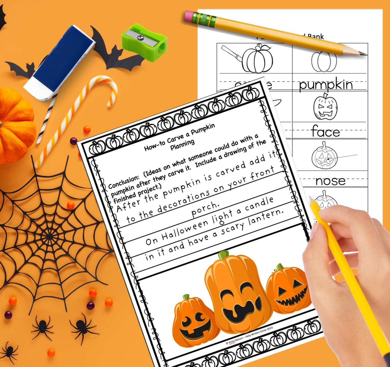 Fall Writing - How to Carve a Pumpkin - Help Writers Grow