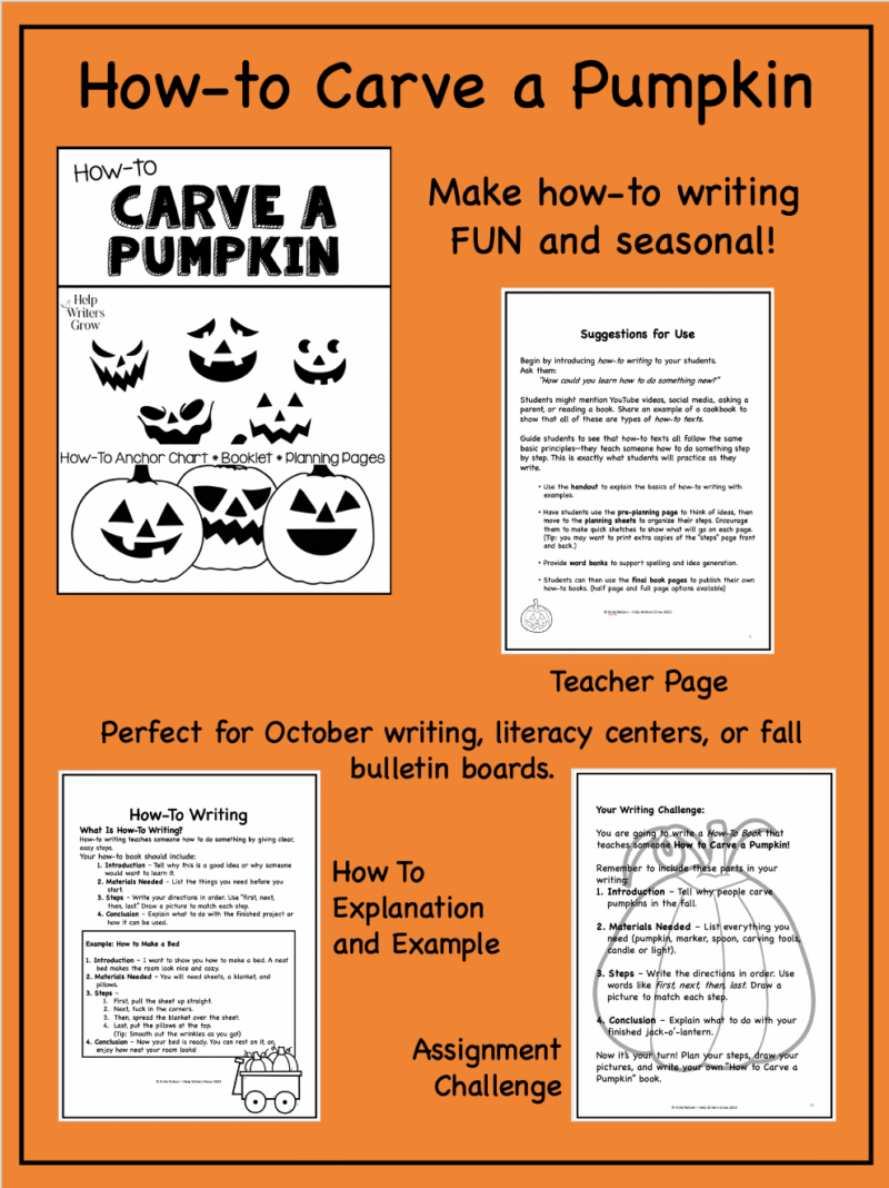 How to Carve a Pumpkin - Help Writers Grow