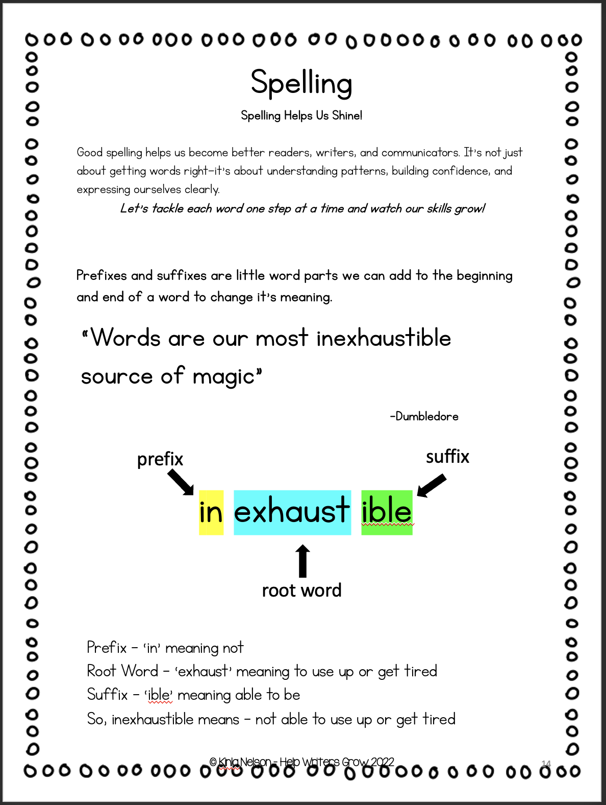 Spelling Practice for Upper Elementary - Help Writers Grow