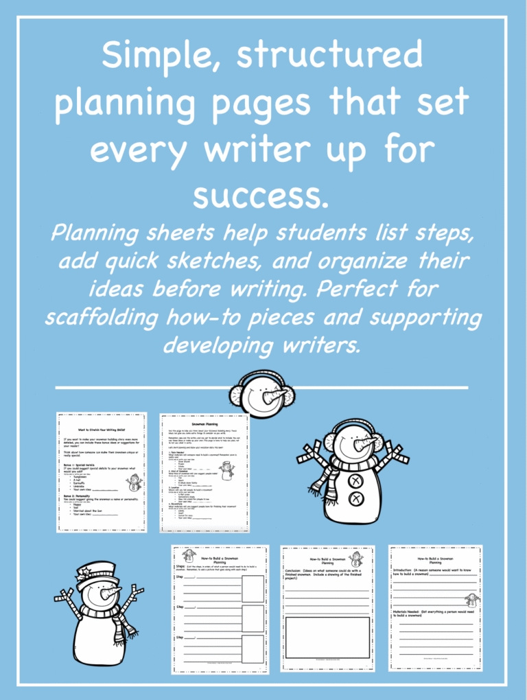 Winter - How-to Build a Snowman - How-To Writing - Help Writers Grow
