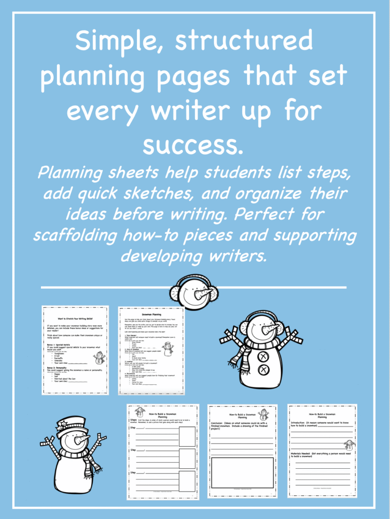 Winter - How-to Build a Snowman - How-To Writing - Help Writers Grow