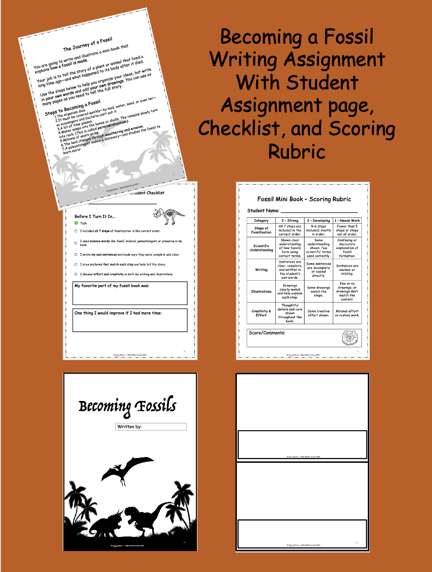 Fossils for Third Grade - Help Writers Grow