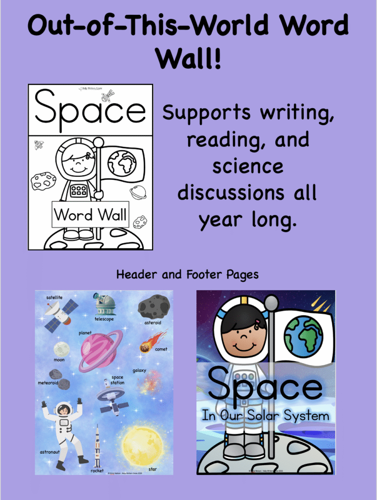 Space Word Wall - Help Writers Grow