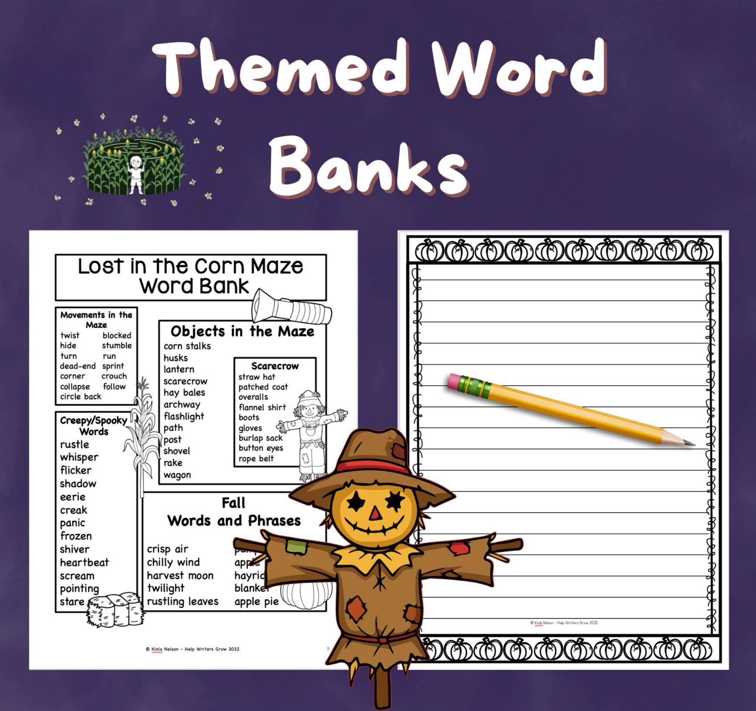Fall Writing - Finish the Story - Lost in the Corn Maze - Help Writers Grow